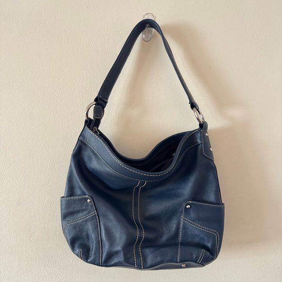 Celsius | Bags | Celsius Vintage Leather Blue Hobo Bag Medium | Poshmark